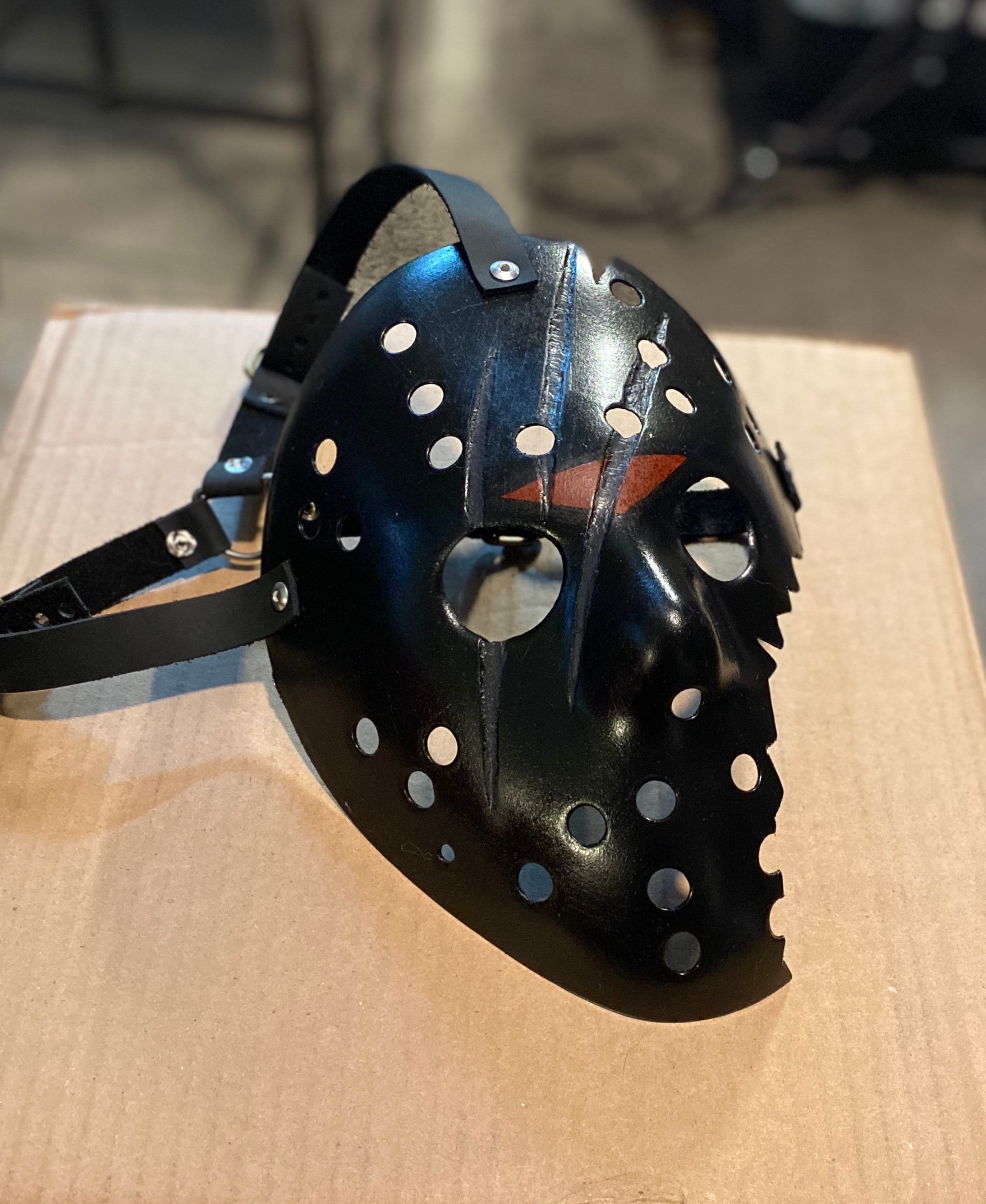 Friday the 13th Savini Jason Voorhees Mask with leather straps | Etsy