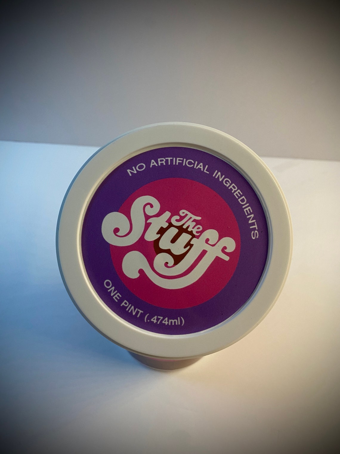 The Stuff Pint Container Movie Prop Dessert Horror 1985 VHS - Etsy