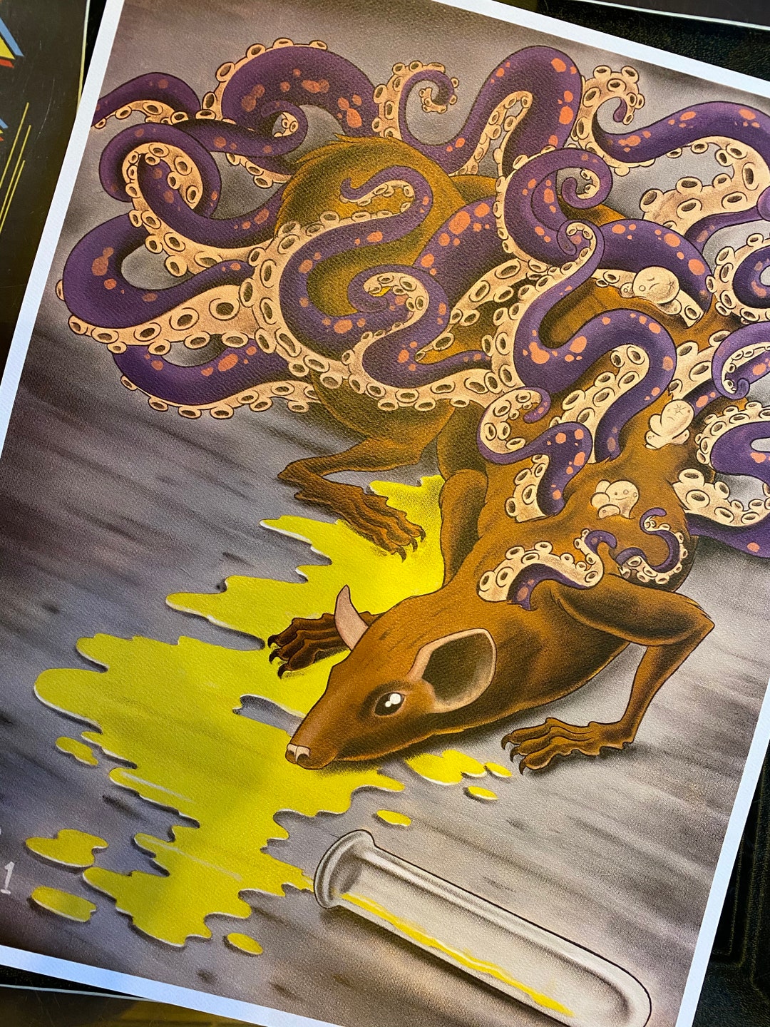 Radioactive Rat Custom Wall Art Print - Etsy