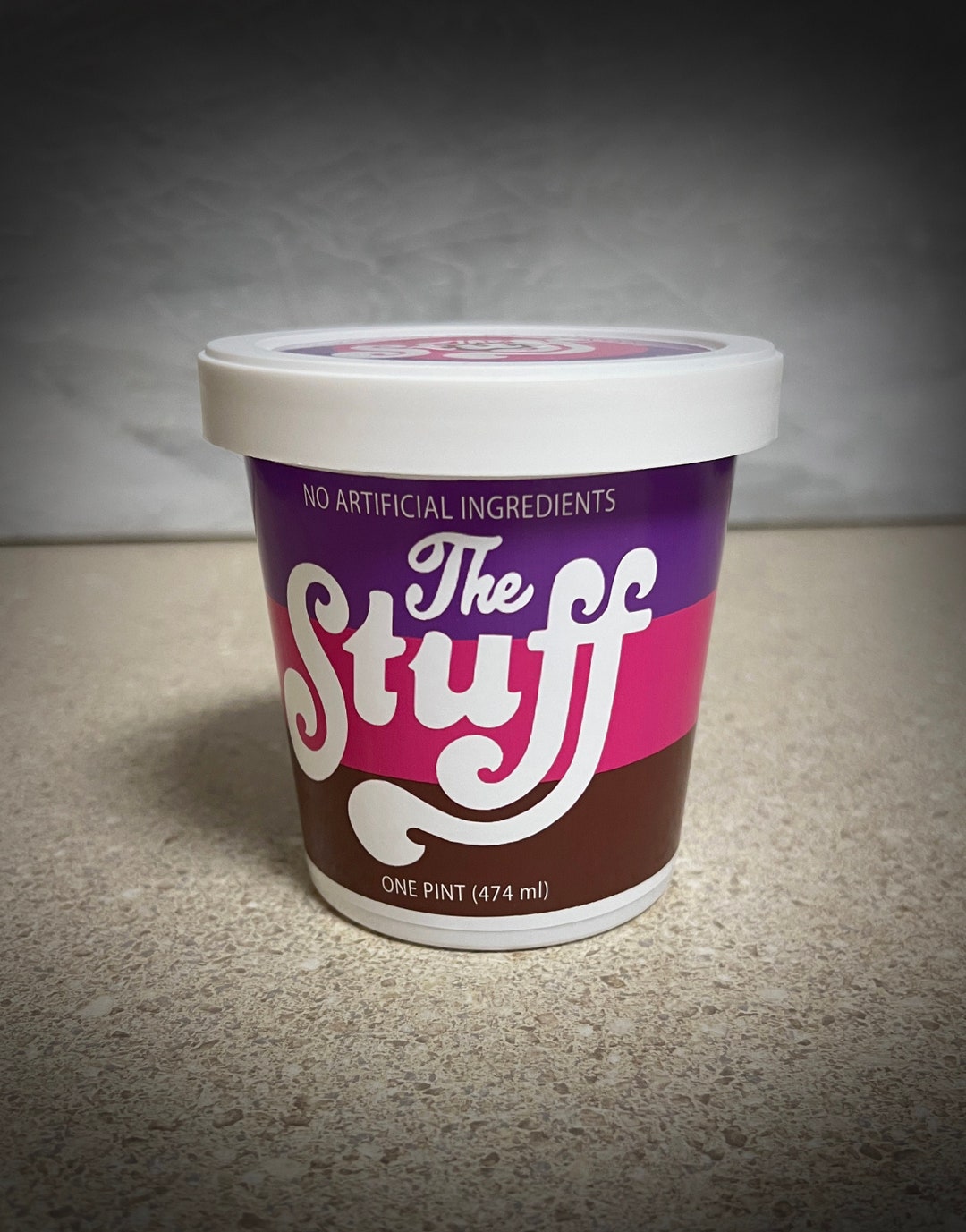 The Stuff Pint Container Movie Prop Dessert Horror 1985 VHS - Etsy