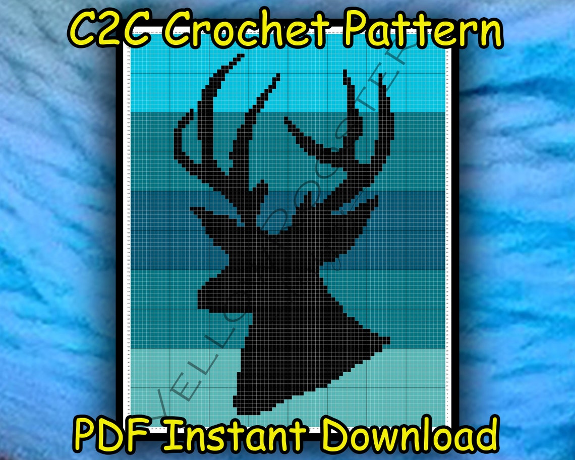 C2C Crochet Graph and Written Pattern PDF Instant Download | Etsy