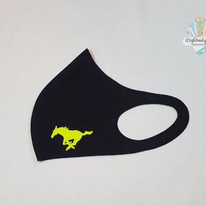 Mustang Face Mask | Mustang | Pony | Customized - Etsy