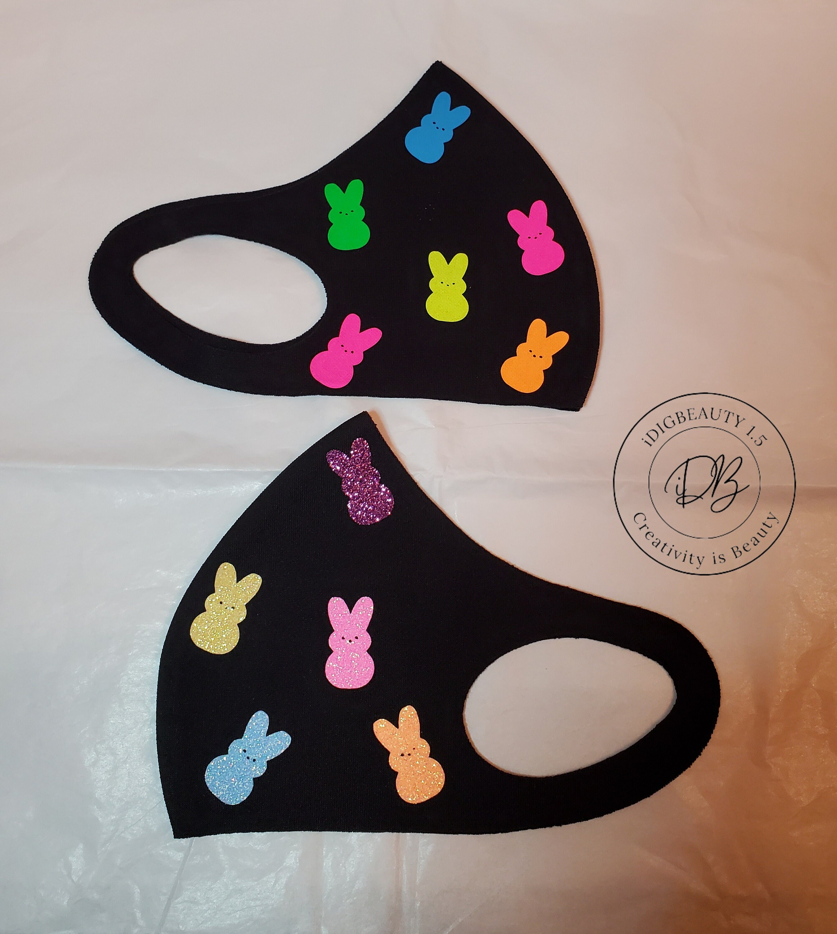 Peeps Face Mask Neon Peeps Peeps Easter Inspired | Etsy