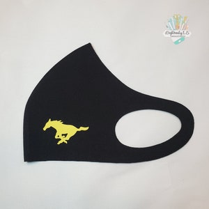 Mustang Face Mask | Mustang | Pony | Customized - Etsy
