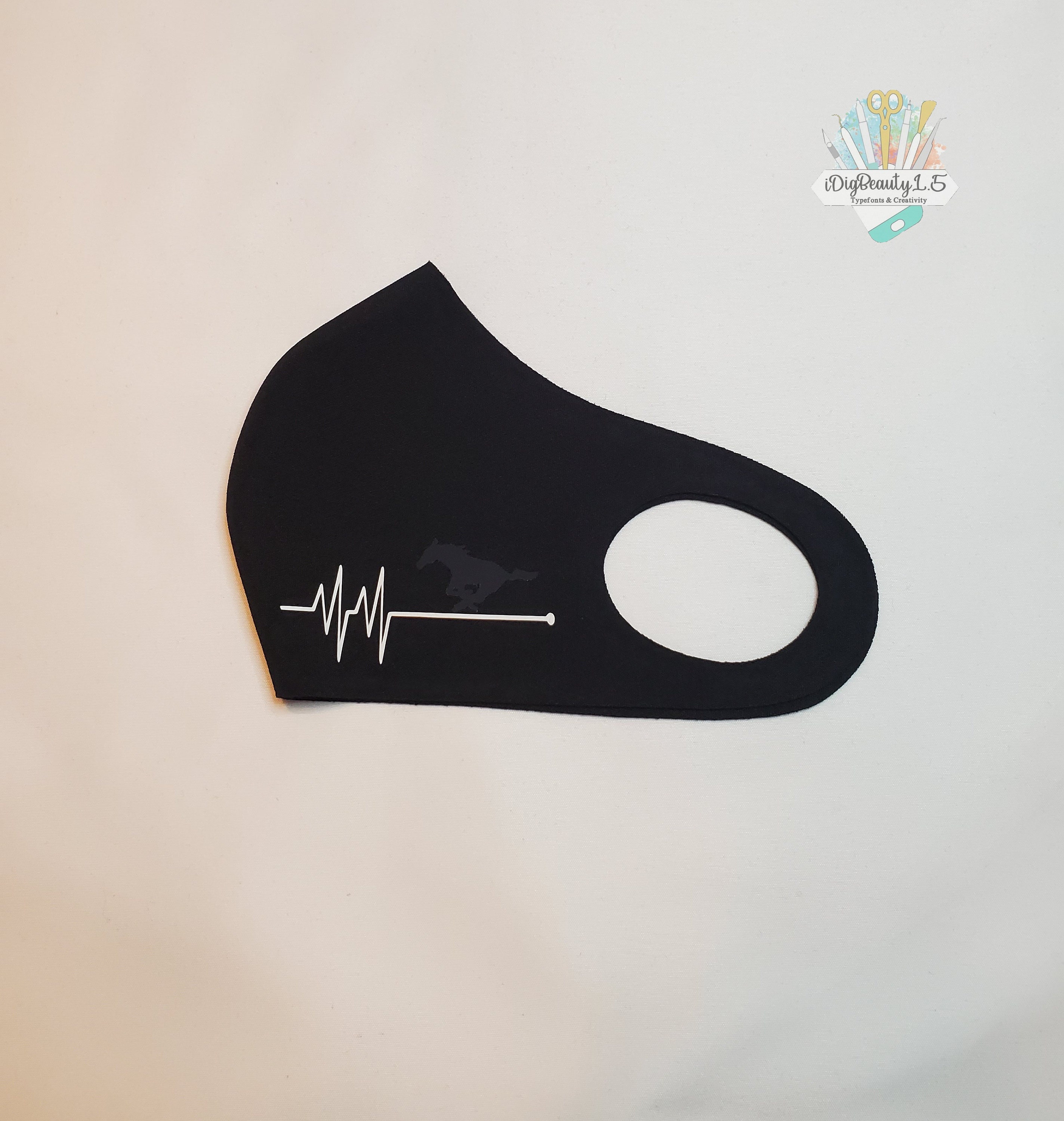 Mustang Pulse Face Mask Mustang Pony Customized - Etsy