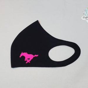 Mustang Face Mask | Mustang | Pony | Customized - Etsy