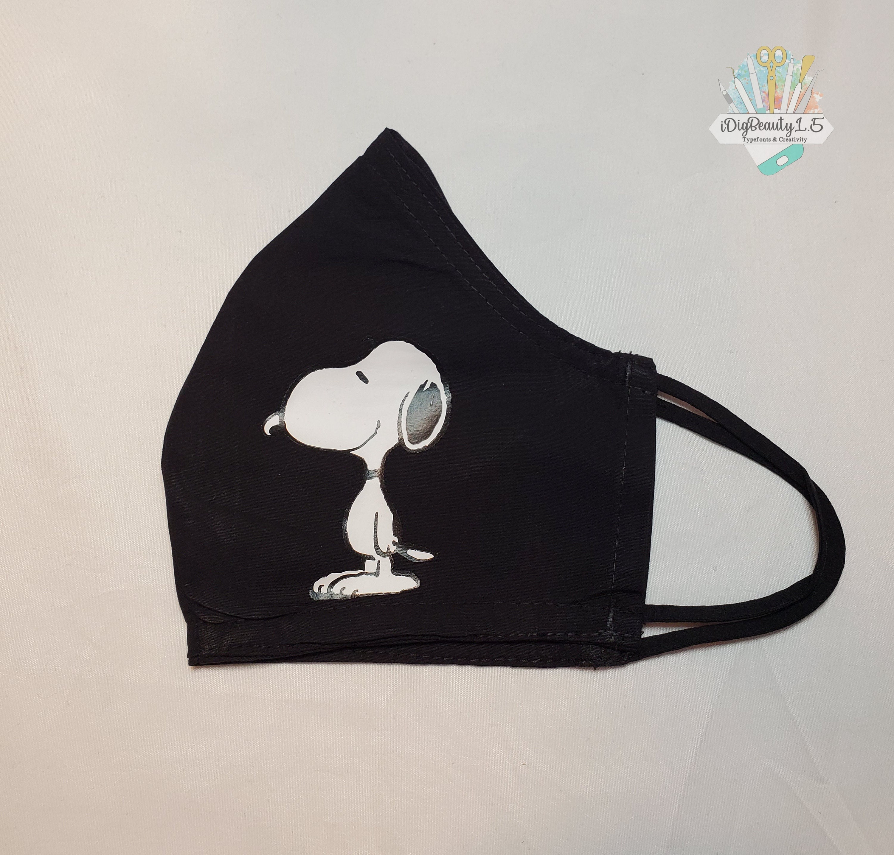 Snoopy Face Mask Snoopy & Woodstock | Etsy