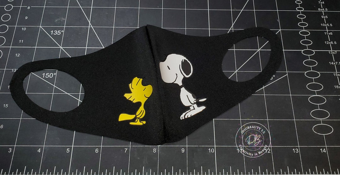Snoopy Face Mask | Snoopy & Woodstock - Etsy