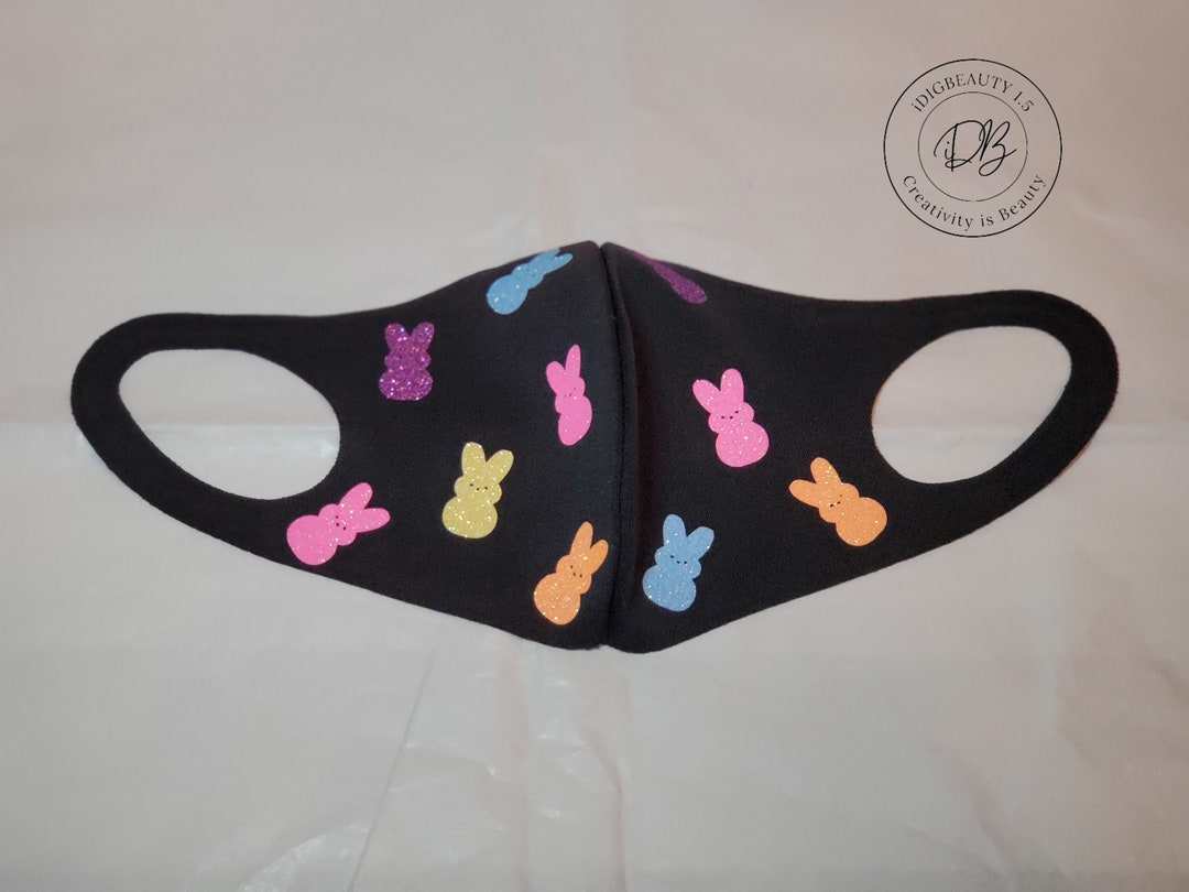 Peeps Face Mask | Glitter Peeps | Peeps | Easter Inspired | Easter Mask ...