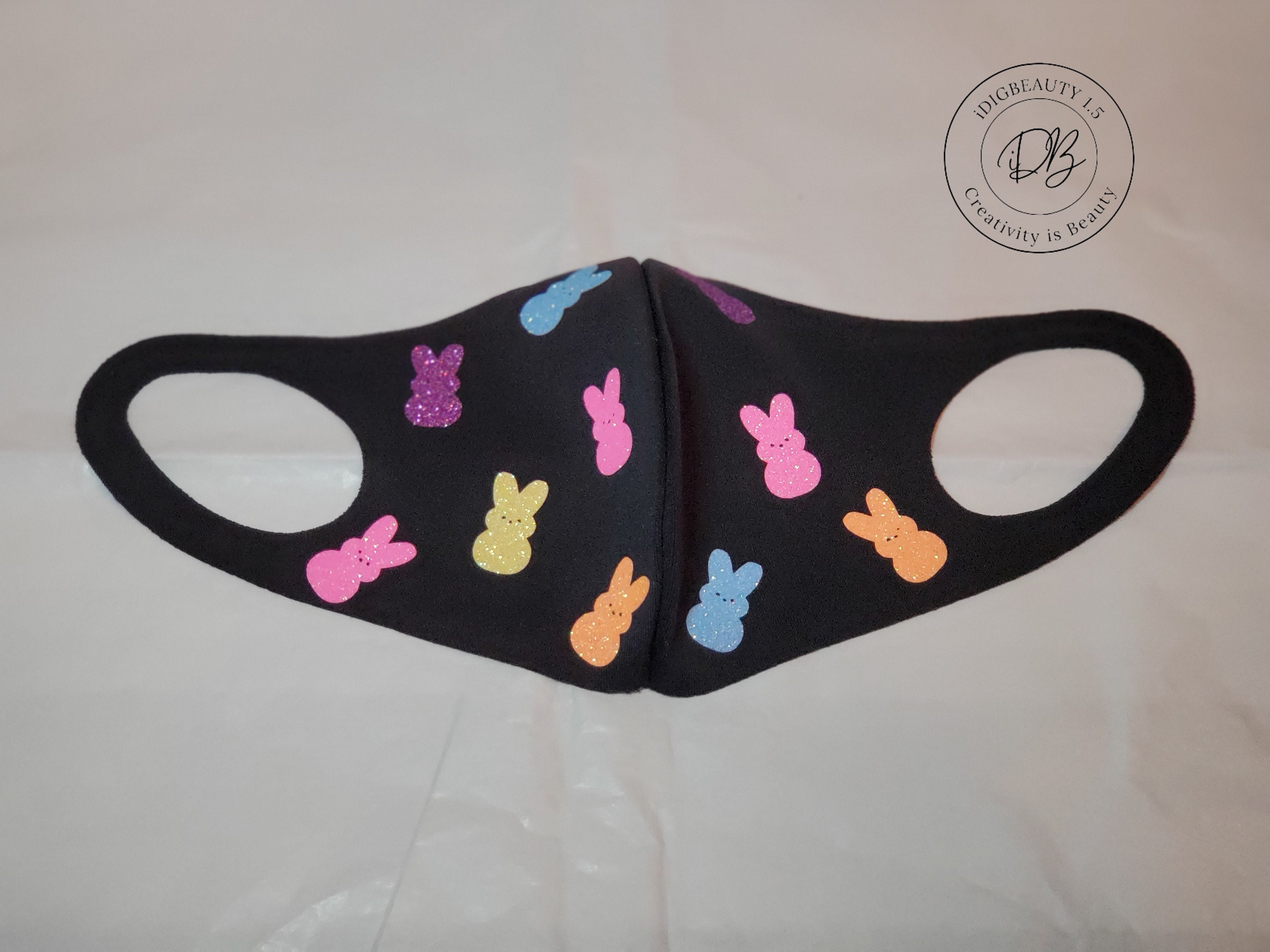 Peeps Face Mask Glitter Peeps Peeps Easter Inspired | Etsy