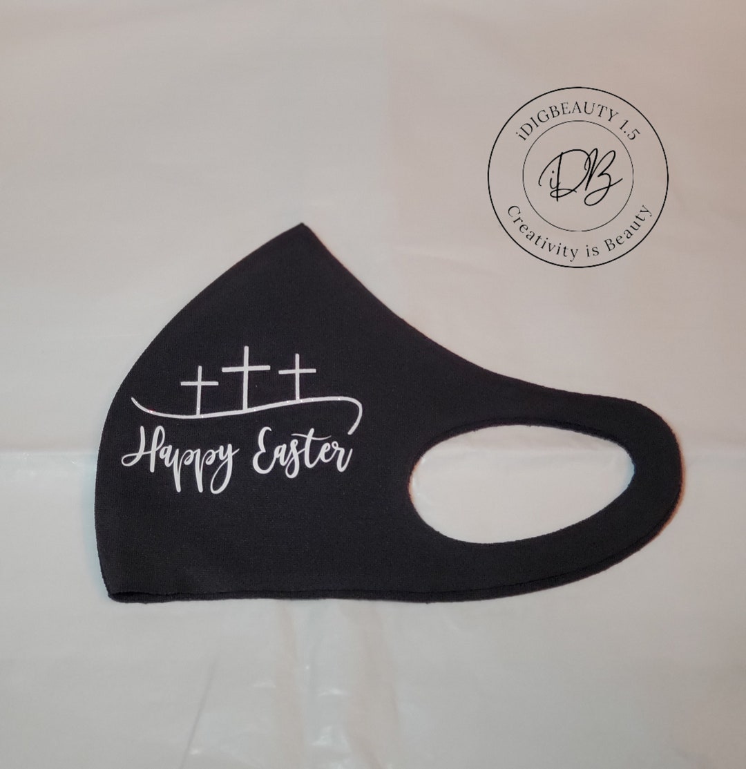 Happy Easter Face Mask | Christian | Easter Face Mask - Etsy