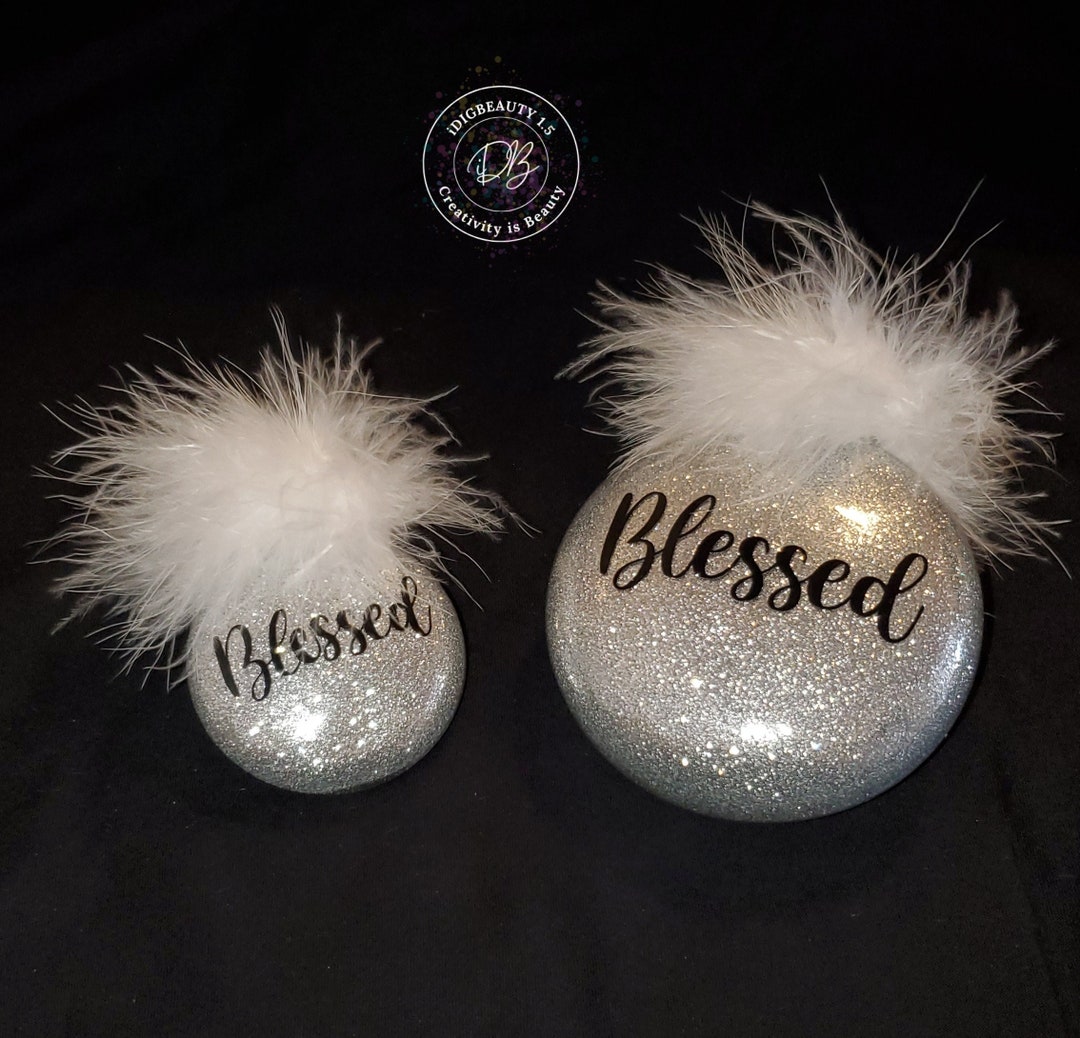 Blessed Ornaments | Glitter | Plastic | Christian | Inspiration ...