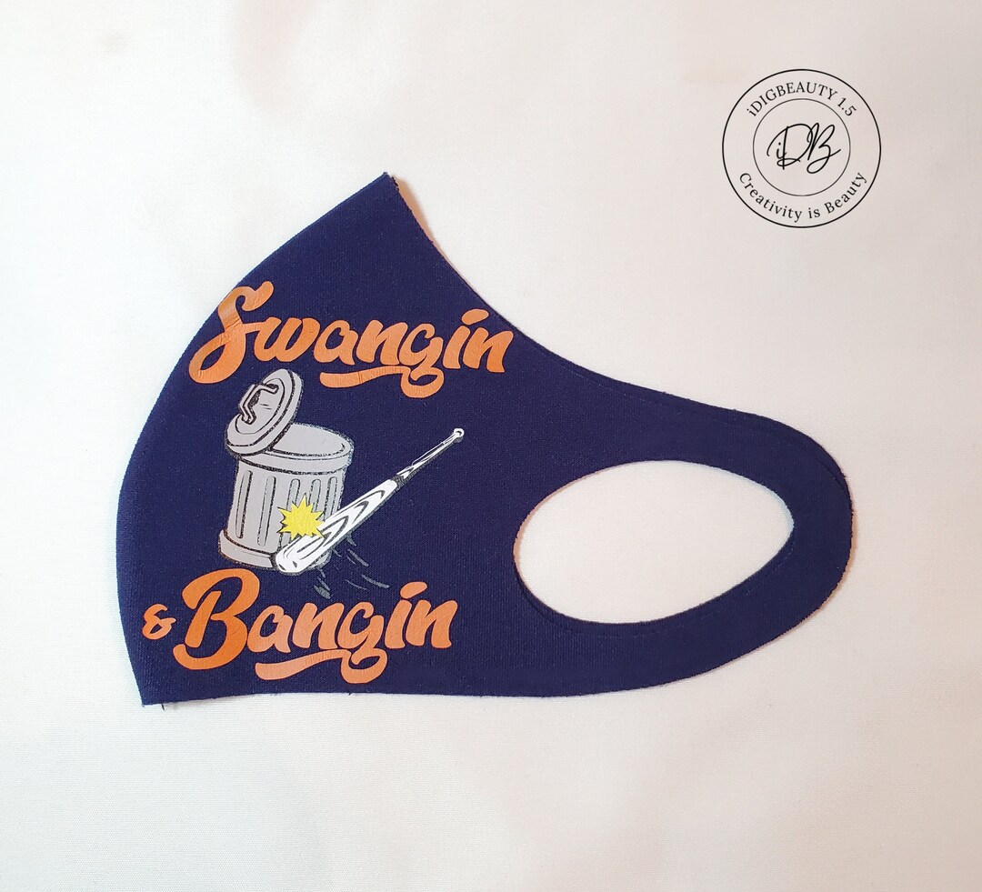 Masque facial Swangin & Bangin Houston Base-ball PERSONNALISÉ - Etsy France