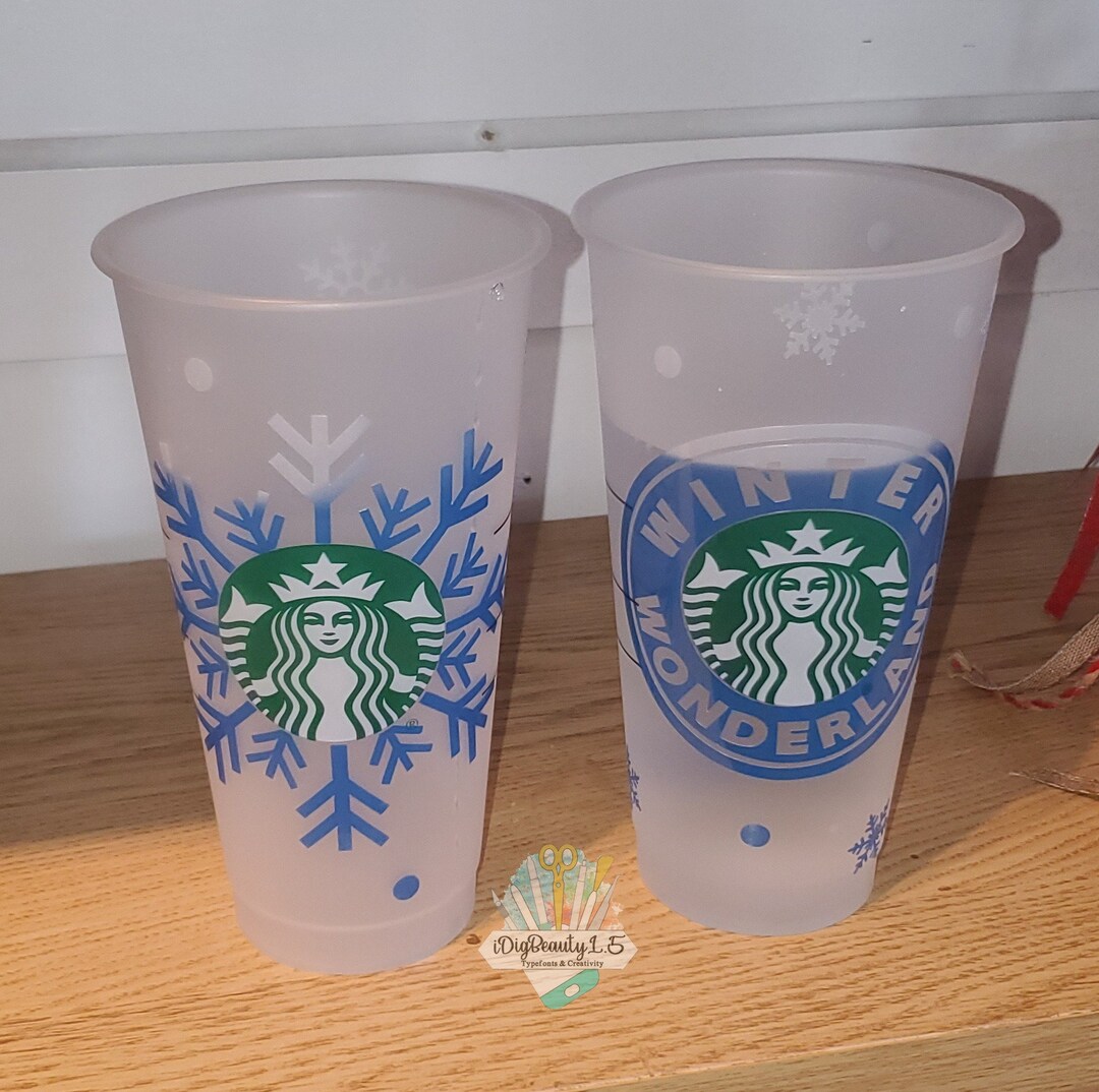 Winter Wonderland Starbucks Cup Color Changing Design Venti Cold Cup ...