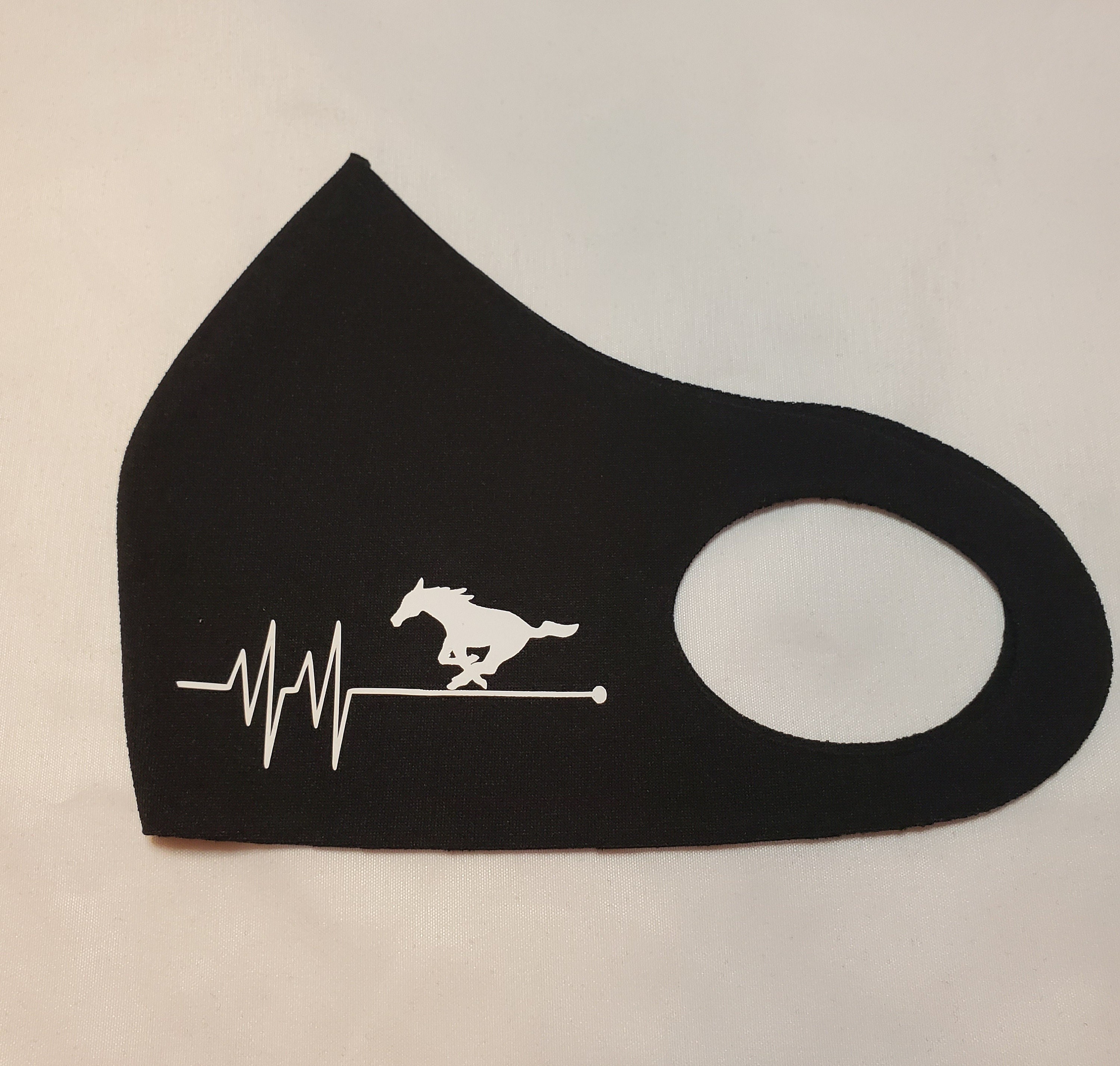 Mustang Pulse Face Mask Mustang Pony Customized - Etsy