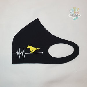 Mustang Pulse Face Mask | Mustang | Pony | Customized - Etsy