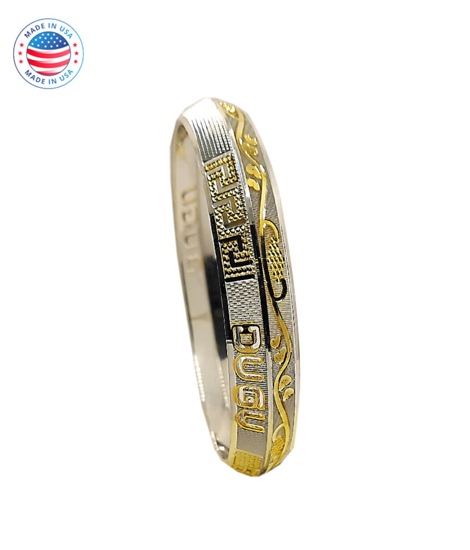 999 Pure Silver Sikh Kada Custom Name and Size Kada Hand Made Kada ...