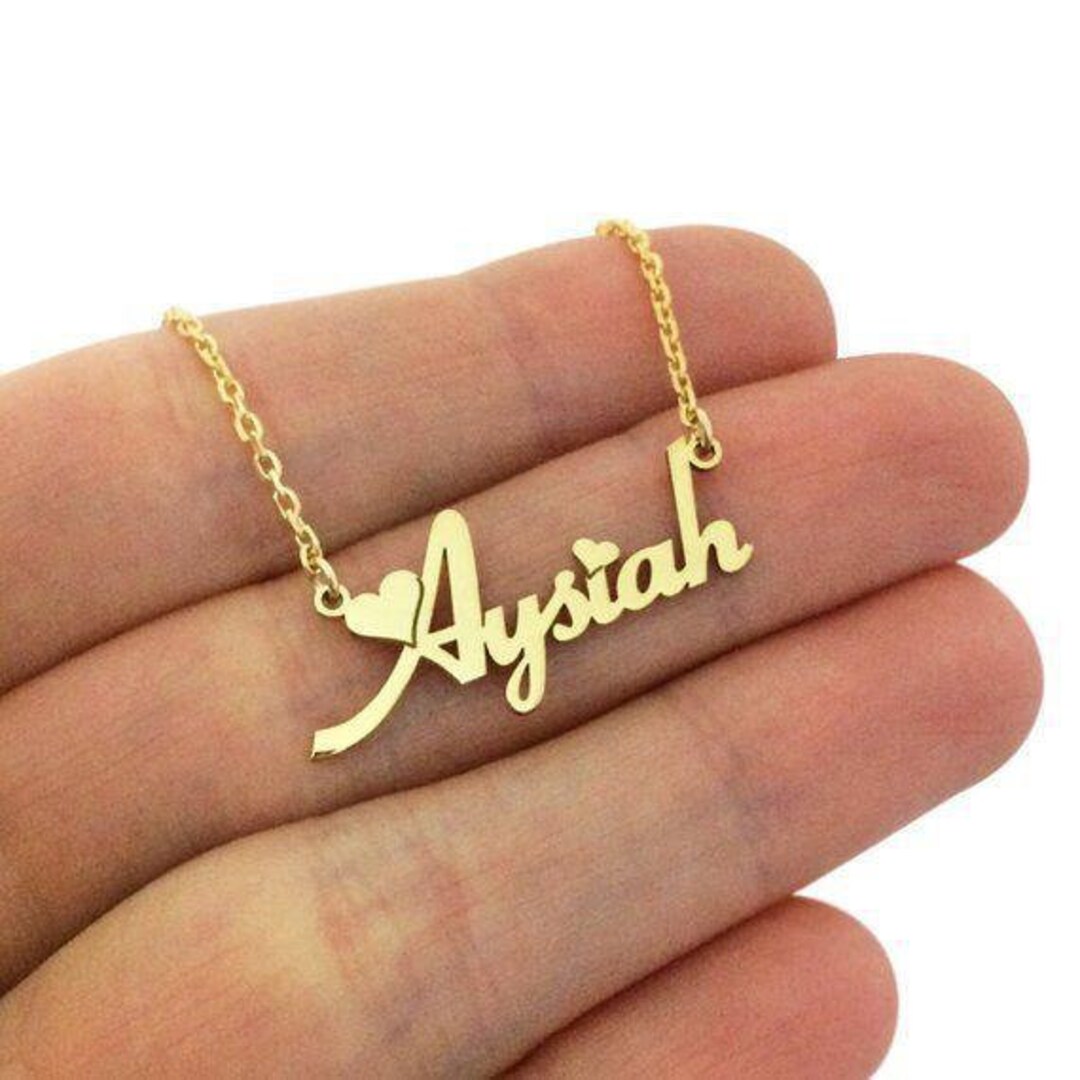 Customized 22kt Gold Name Plate Gold Personalized Custom Handmade Name ...