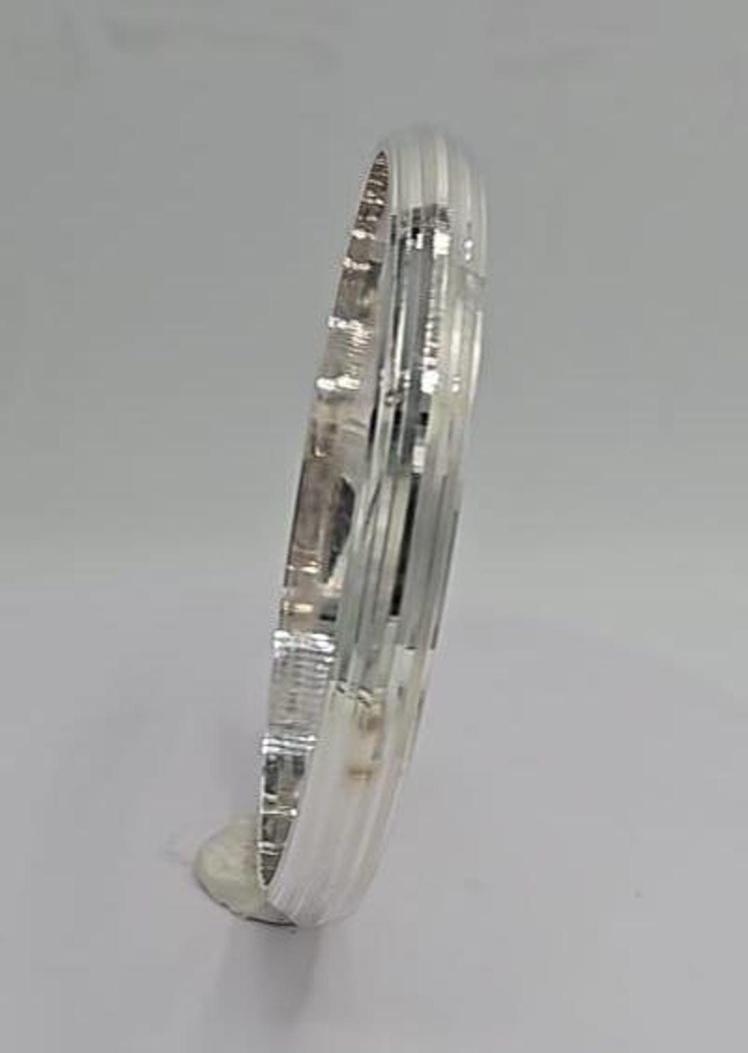 Original Silver Sikh/punjabi Kada - Handmade 999 Solid Sterling Silver Bracelet Kara Cuff for ...