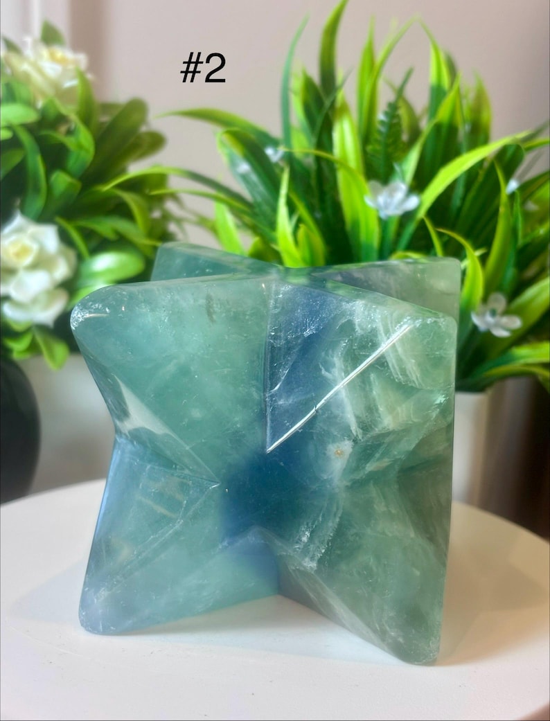 Green/blue Fluorite Merkaba | Light, Spirit, Body | 4 Available-you ...