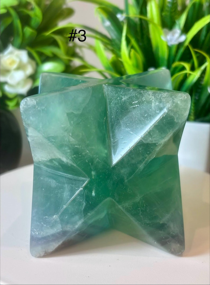 Green/blue Fluorite Merkaba | Light, Spirit, Body | 4 Available-you ...