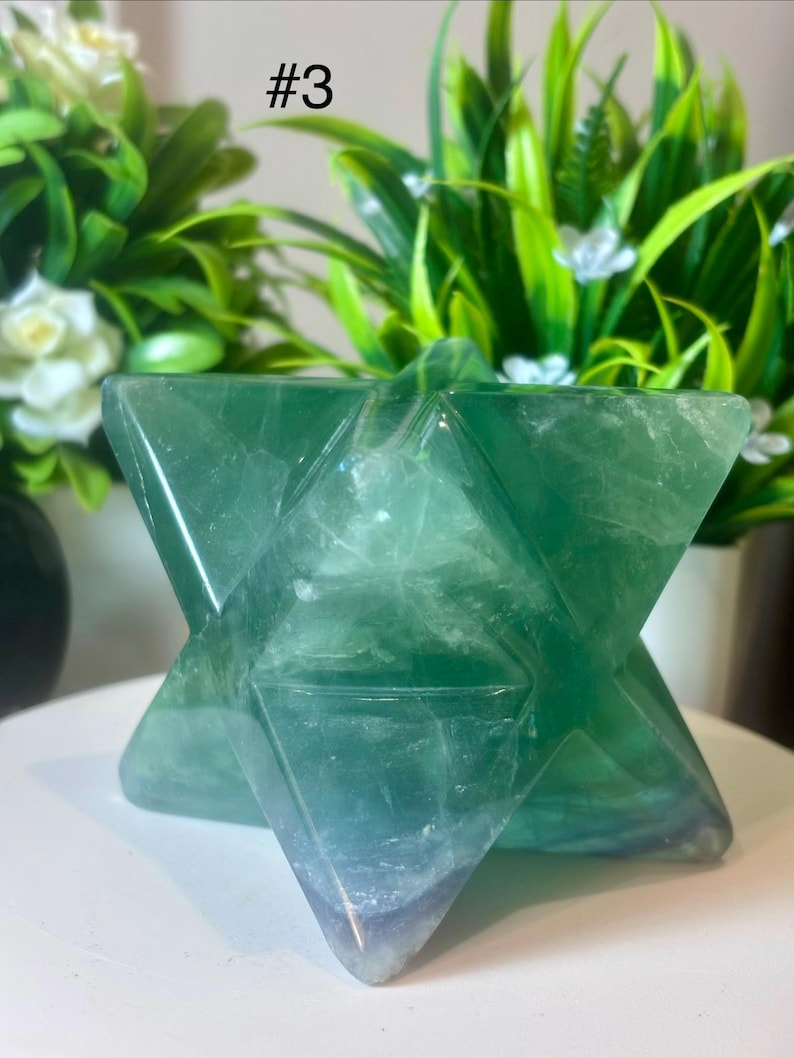 Green/blue Fluorite Merkaba | Light, Spirit, Body | 4 Available-you ...