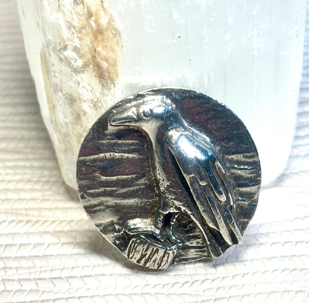 Raven/crow Animal Speaks Pocket Charm | Lead Free Pewter | Magic ...