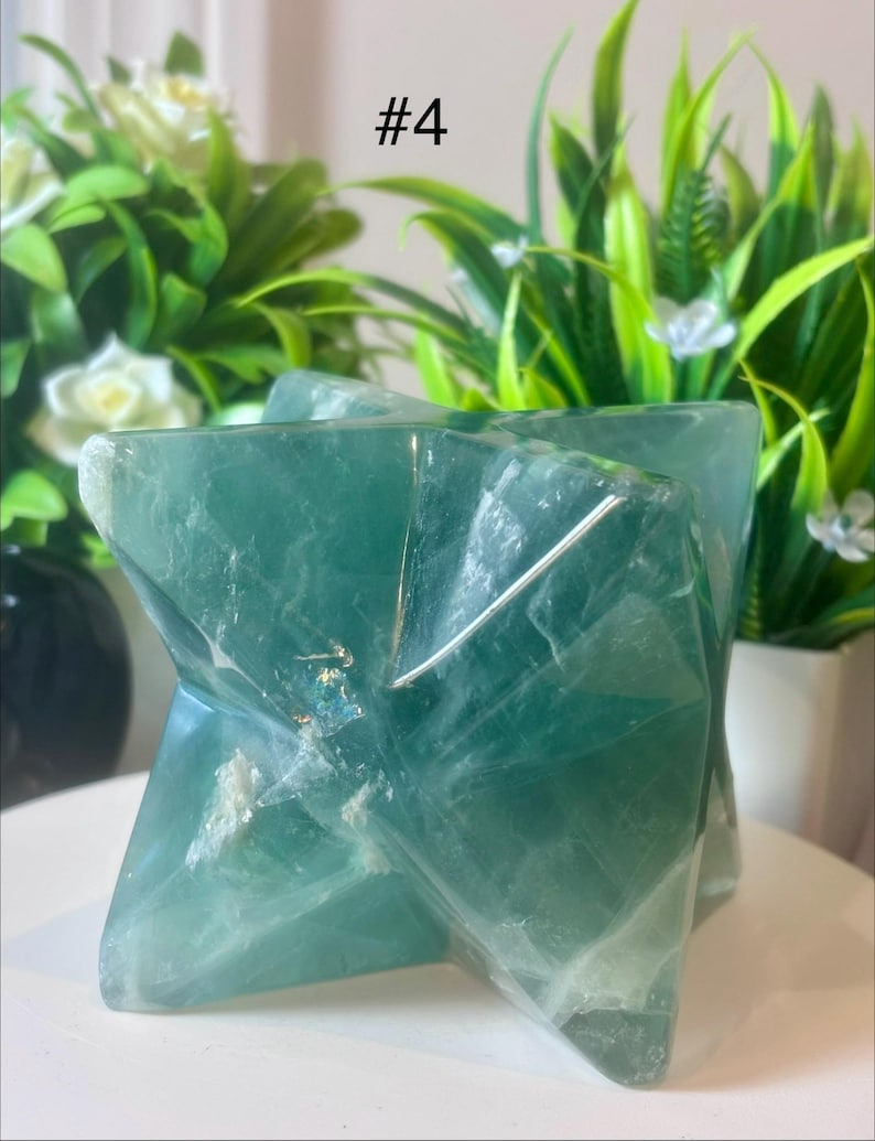 Green/blue Fluorite Merkaba | Light, Spirit, Body | 4 Available-you ...