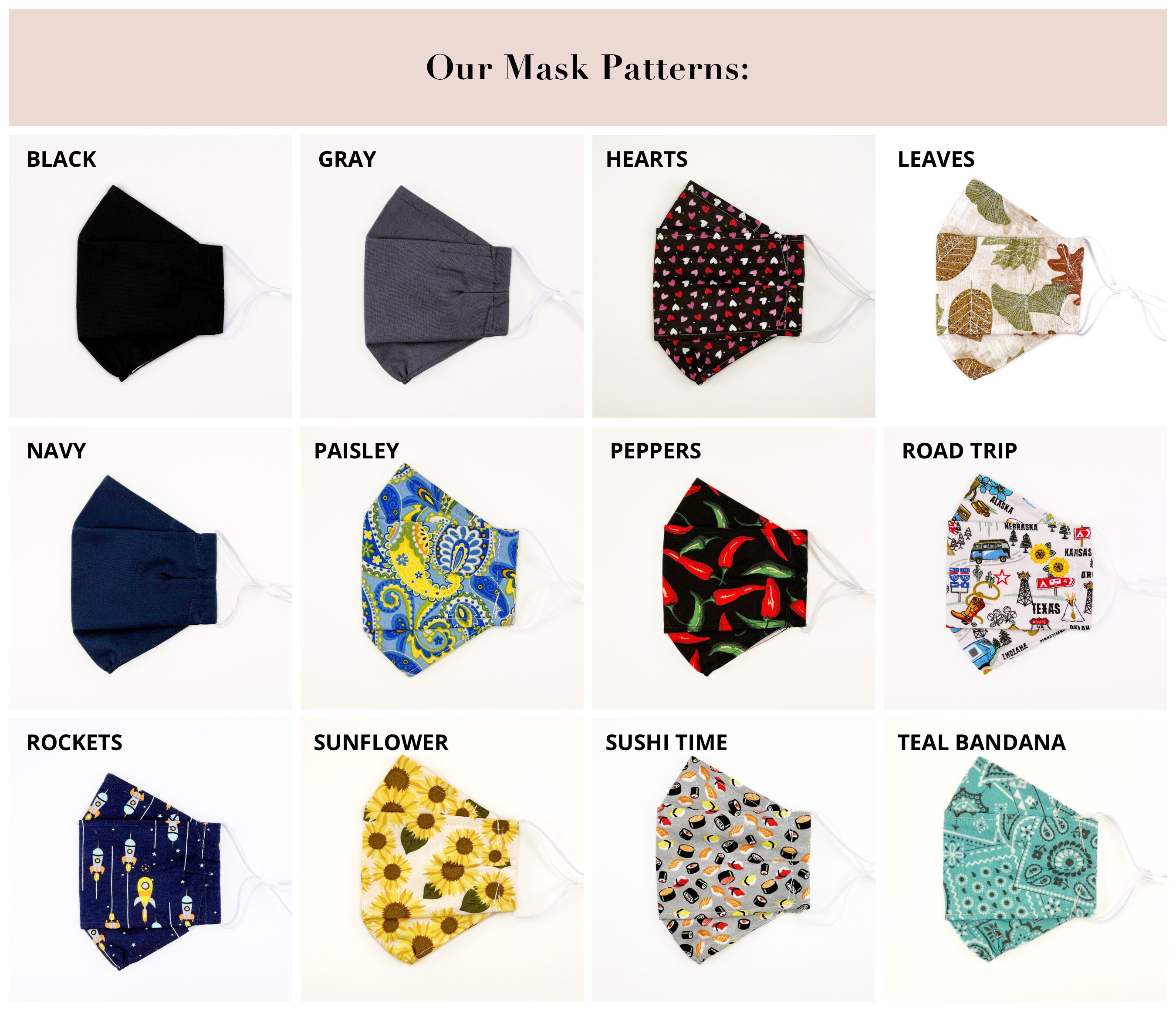 Gray 3D Origami Face Mask Won't Fog Glasses 3-layers of - Etsy