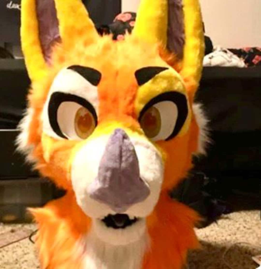Furry Head Candy Corn Fursuit Head Only - Etsy