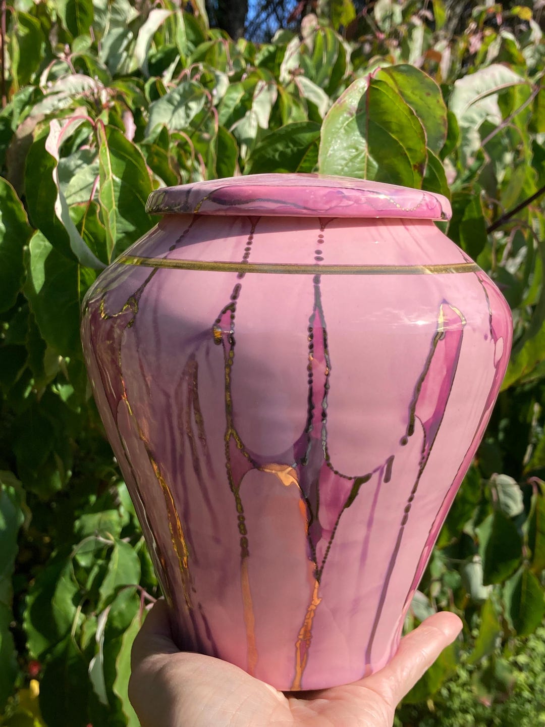 Ceramic Cremation Urn for Ashes Funeral Urns Handmade Urns Burial Urn ...