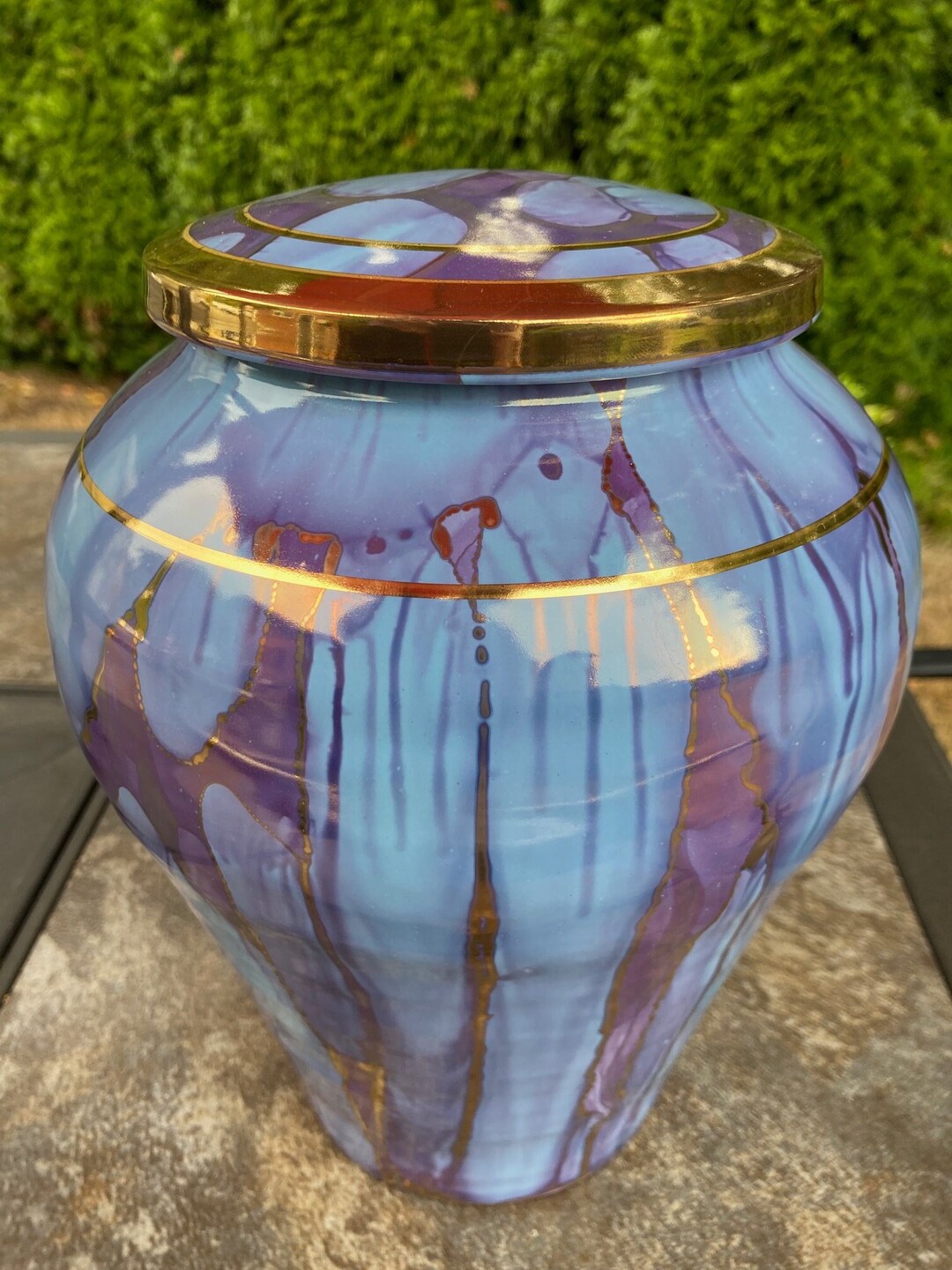 Ceramic Cremation Urn for Ashes Funeral Urns Handmade Urns Burial Urn ...