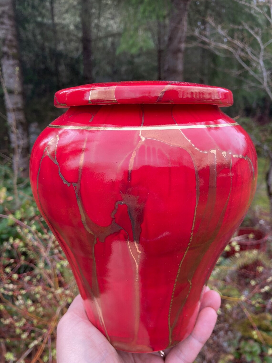 Ceramic Cremation Urn for Ashes. Unique, One of a Kind, 100% Handmade ...