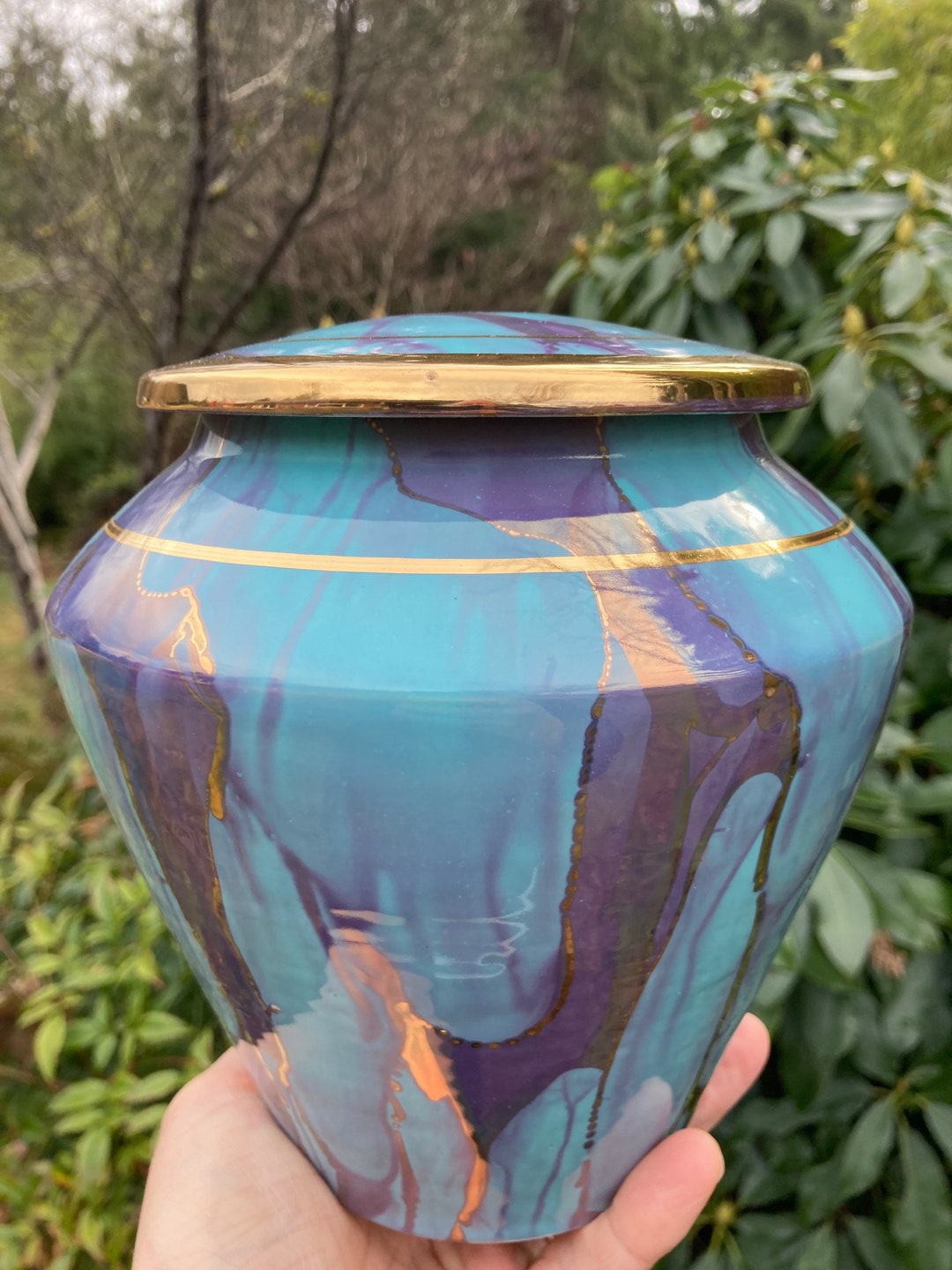 Ceramic Cremation Urn for Ashes, Urns, Funeral Urns, Handmade Urns ...