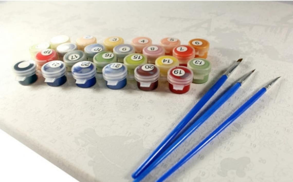 Seaside Paint by Number Kit Ships Diy Painting Kit Landscape Painting ...
