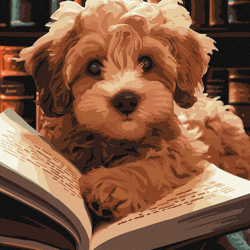 Paint by Number Dog - Etsy