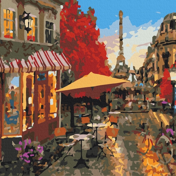 Eiffel Tower Paint by Numbers - Etsy