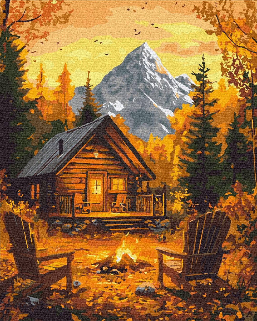 Mountains Paint by Number Kit Landscape Diy Painting Kit Painting on ...