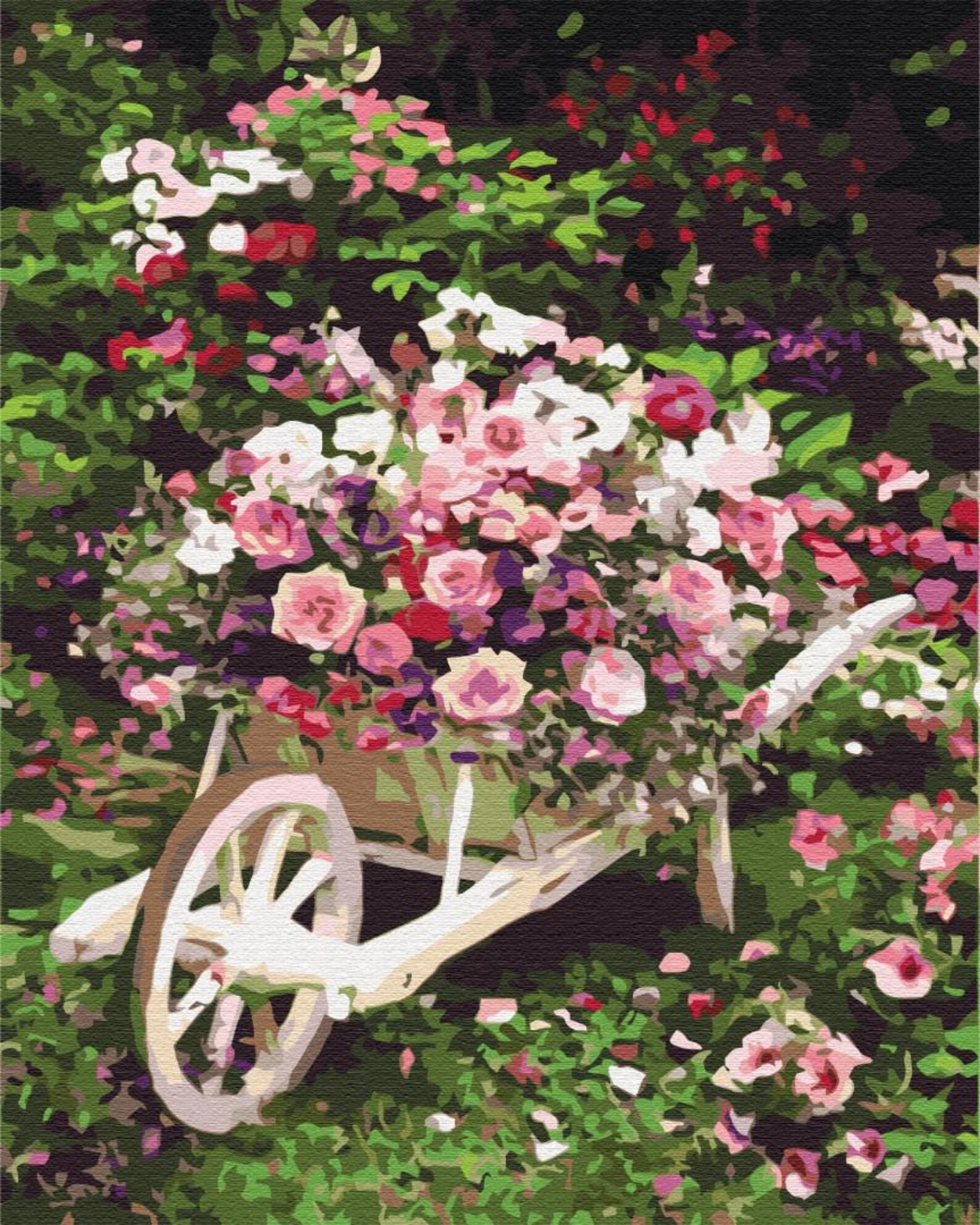 Flowers in the Garden Paint by Numbers Kit DIY | Gift for Her - Etsy