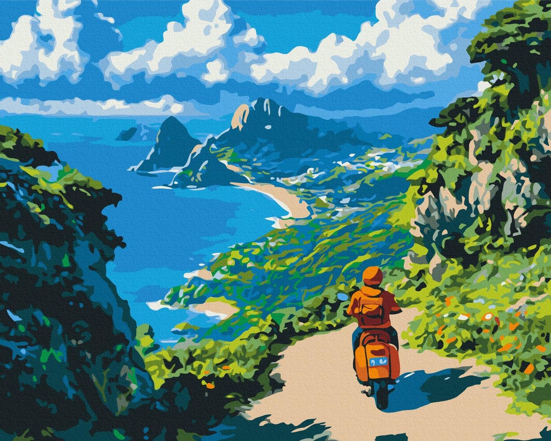 Vocation Mood Paint by Number Kit DIY for Adults, Seaside, Gift for Her ...