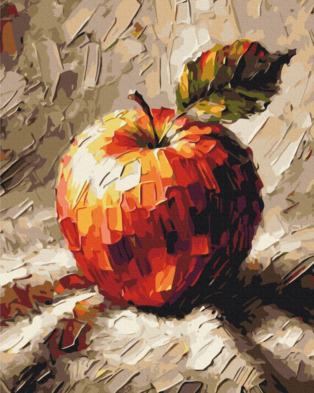 Apple Oil Paints Effect Paint by Numbers Kit DIY | Perfect Gift for Her ...