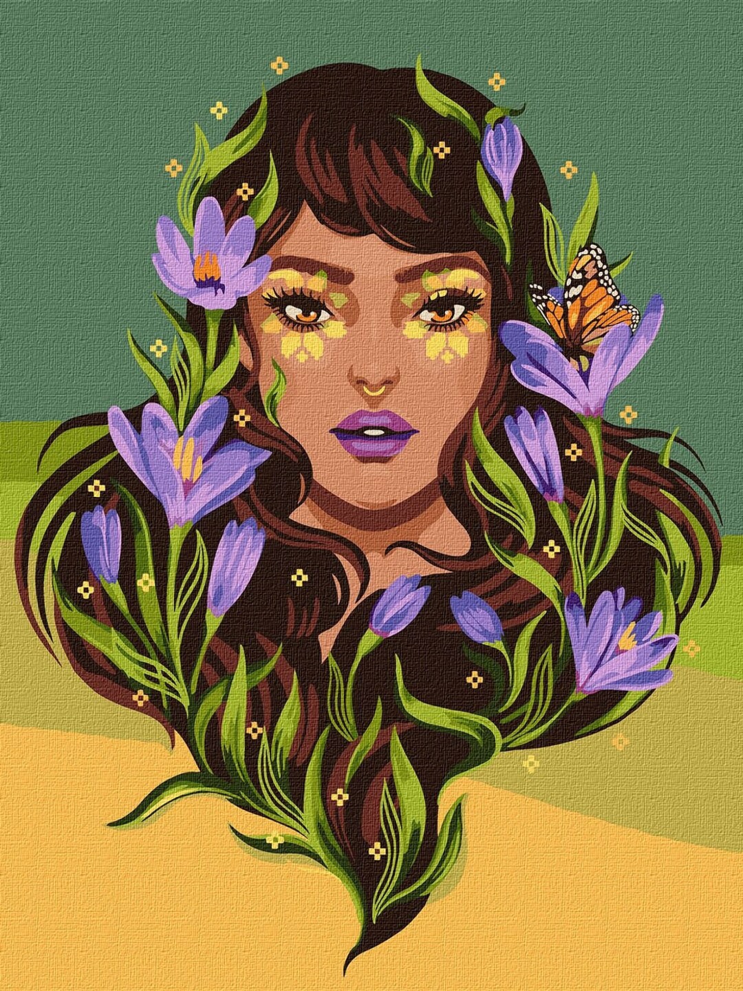 Woman Portrait Paint by Number DIY Kit - Etsy UK