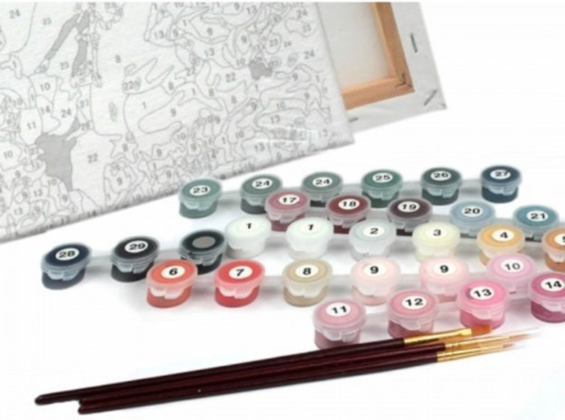 Glamorous Woman Paint by Number Kit for Adults Woman in Hat Diy ...