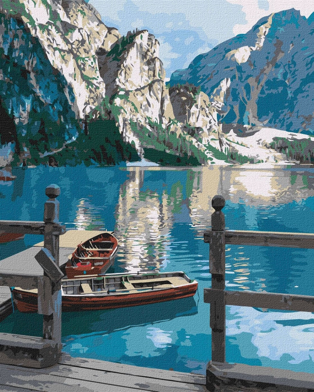 Mountains Paint by Number Kit Landscape Diy Painting Kit - Etsy