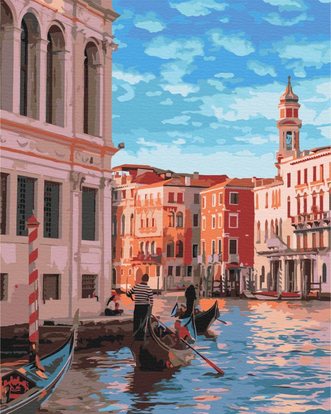 Italy Paint by Number Kit European Town Diy Painting Kit Painting on ...