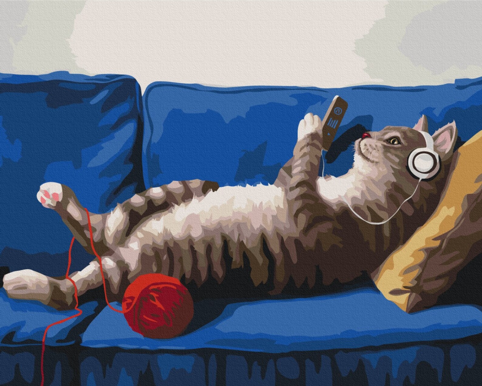 Cat Paint by Number Kit,diy Painting Kit,painting on Canvas,wall ...