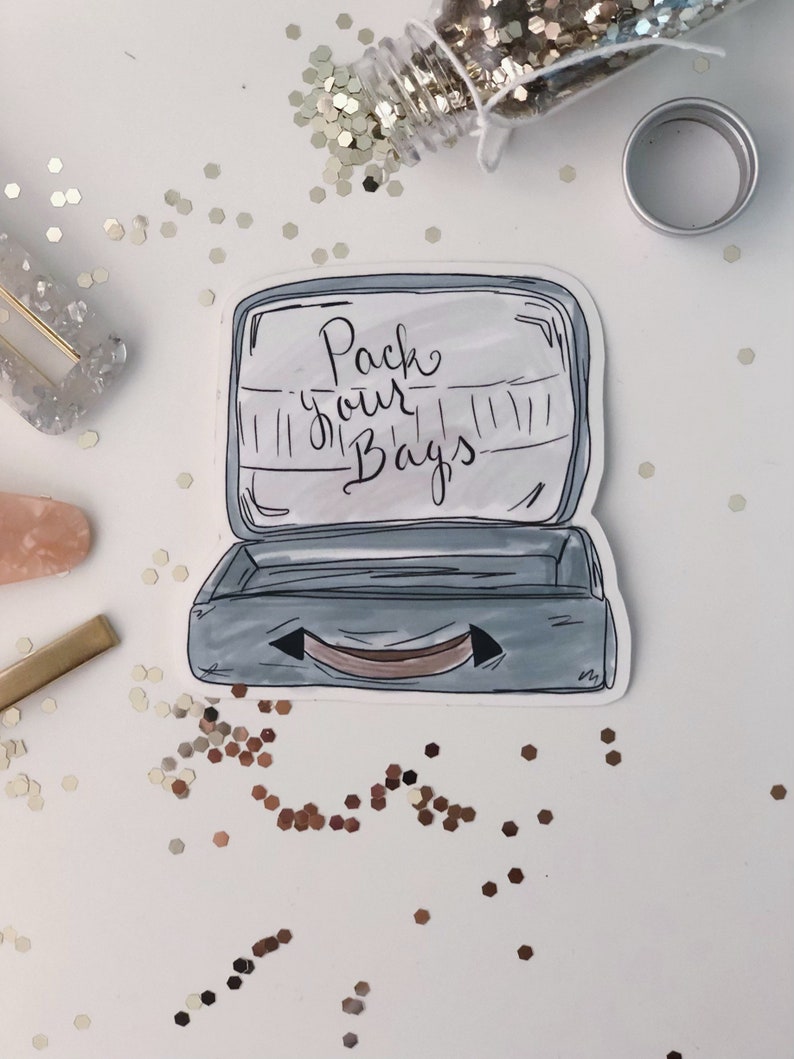 Pack Your Bags Sticker - Etsy