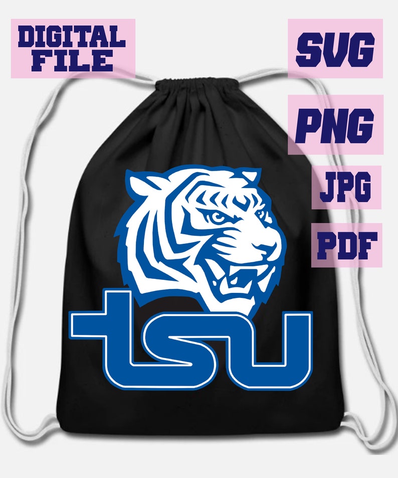 Svg/png/pdf/jpg TSU Tiger Tennessee State University Tigers - Etsy