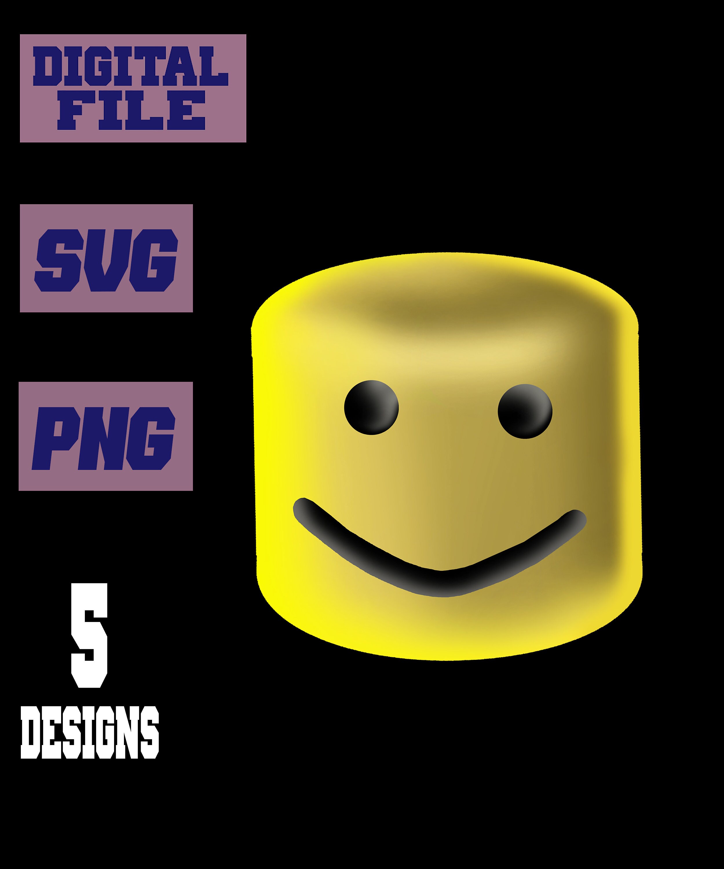 Png svg bundle Oof Blox Noob Noob Gamer games | Etsy