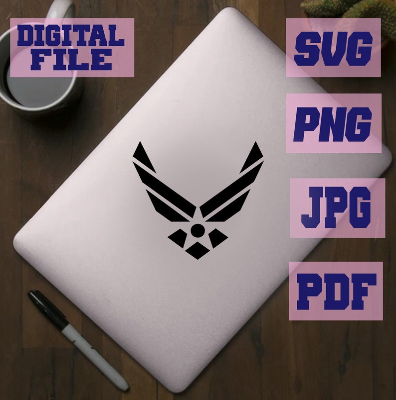 US Air Force Logo: USAF Symbol, Aviator Design (digital File) - Etsy